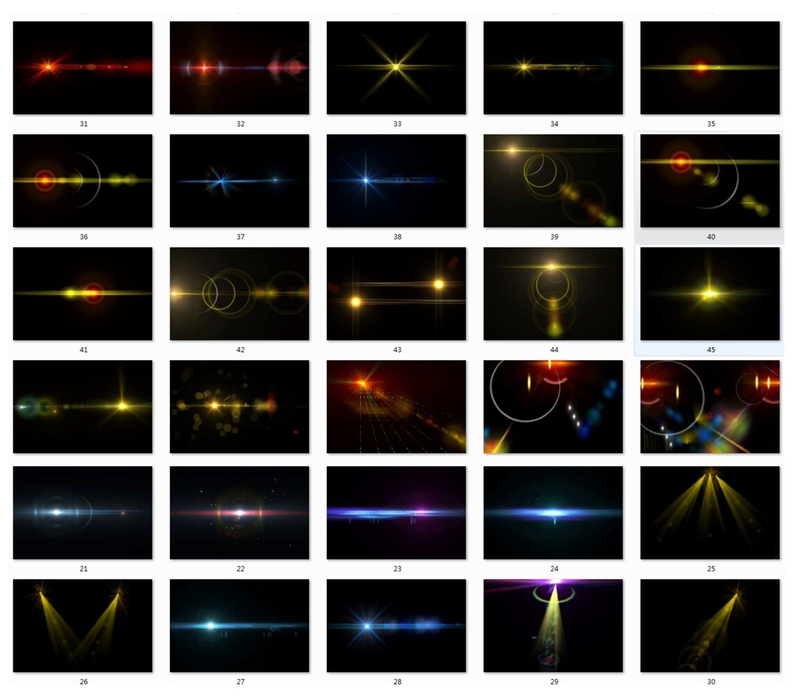 Lens Flare Overlays Lens Flare Digital Image Lens Flare - Etsy