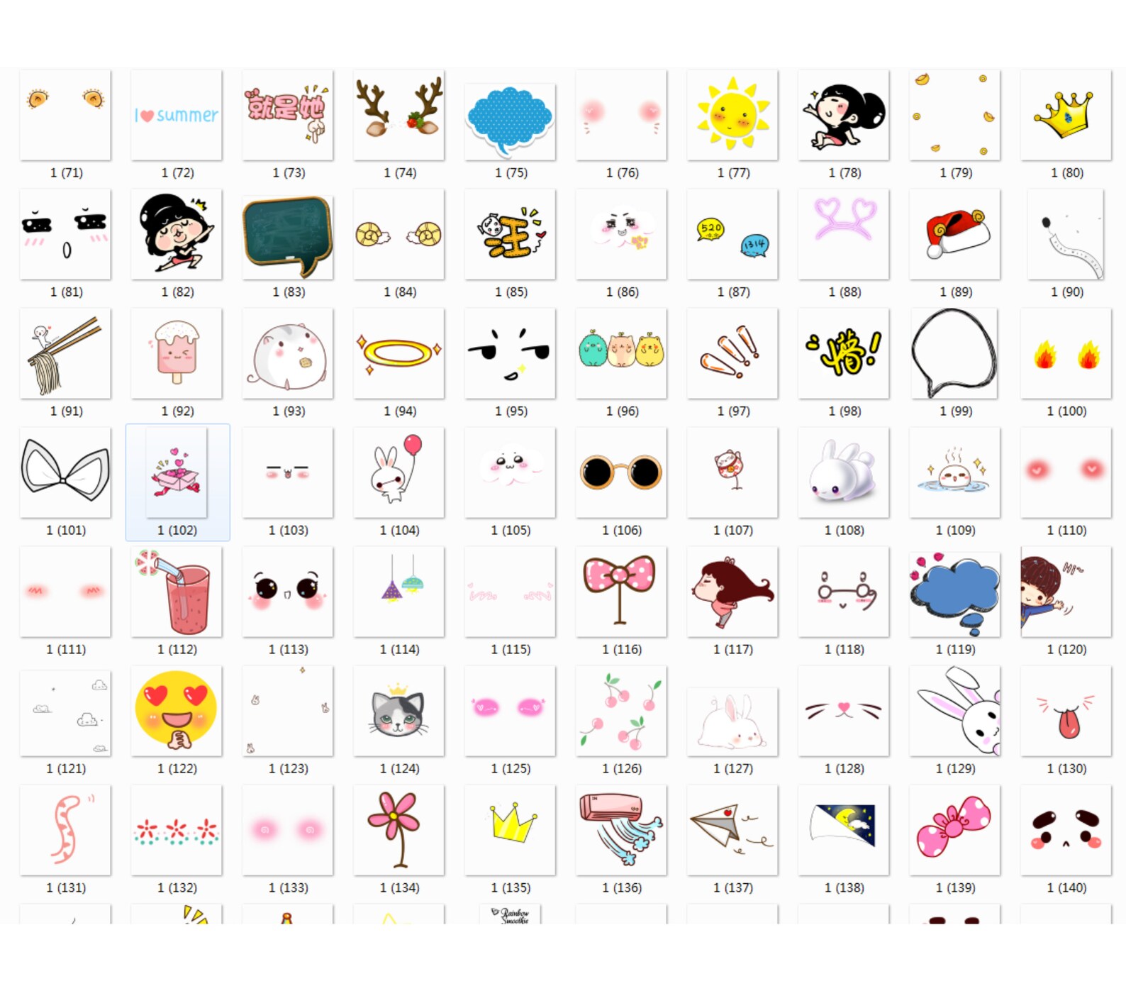 1 500 PNG Cute Cartoon Clipart Bundle Cute Cartoon Elements - Etsy