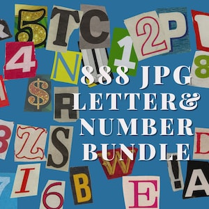 Number & Letter Overlays, Newspaper Magazine Alphabet Font Clipart ...