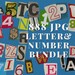 Number & Letter Overlays, Newspaper Magazine Alphabet Font Clipart ...