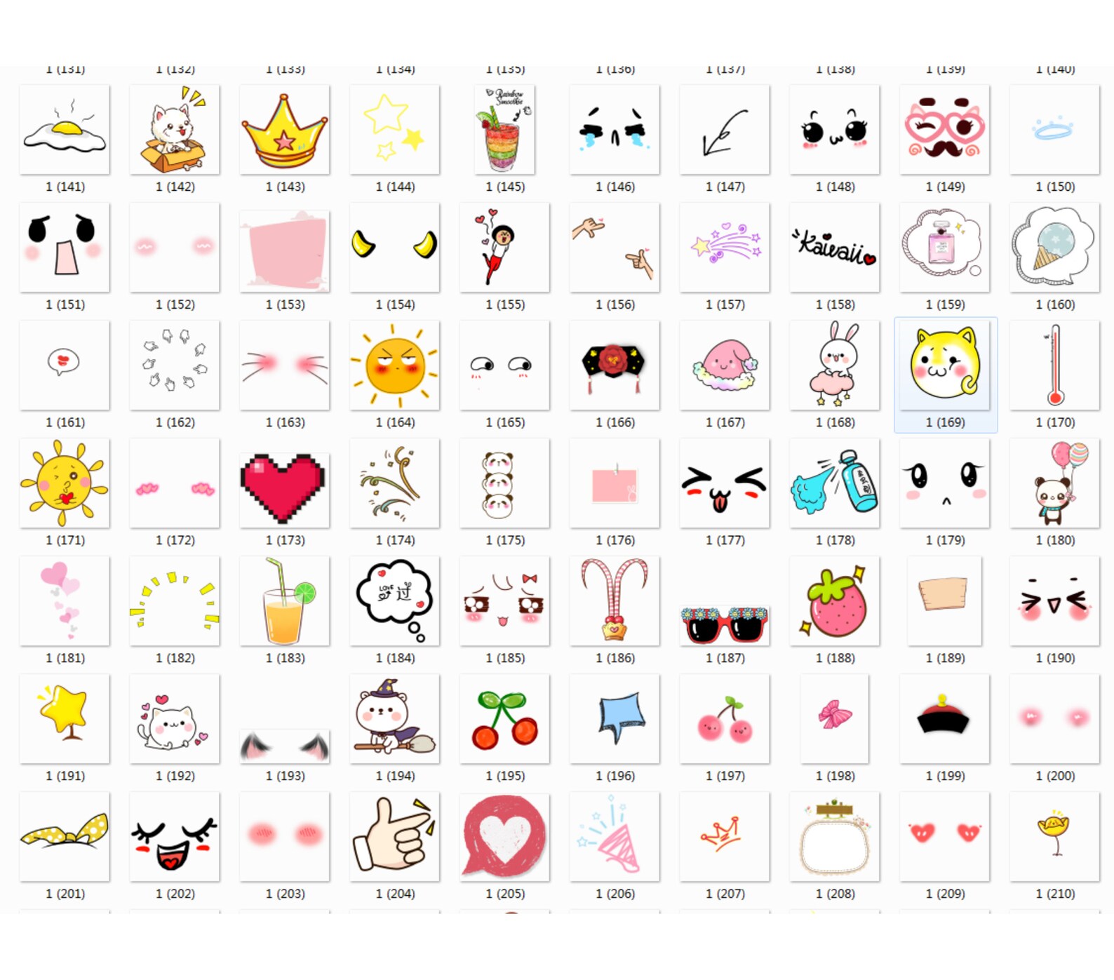 1 500 PNG Cute Cartoon Clipart Bundle Cute Cartoon Elements - Etsy