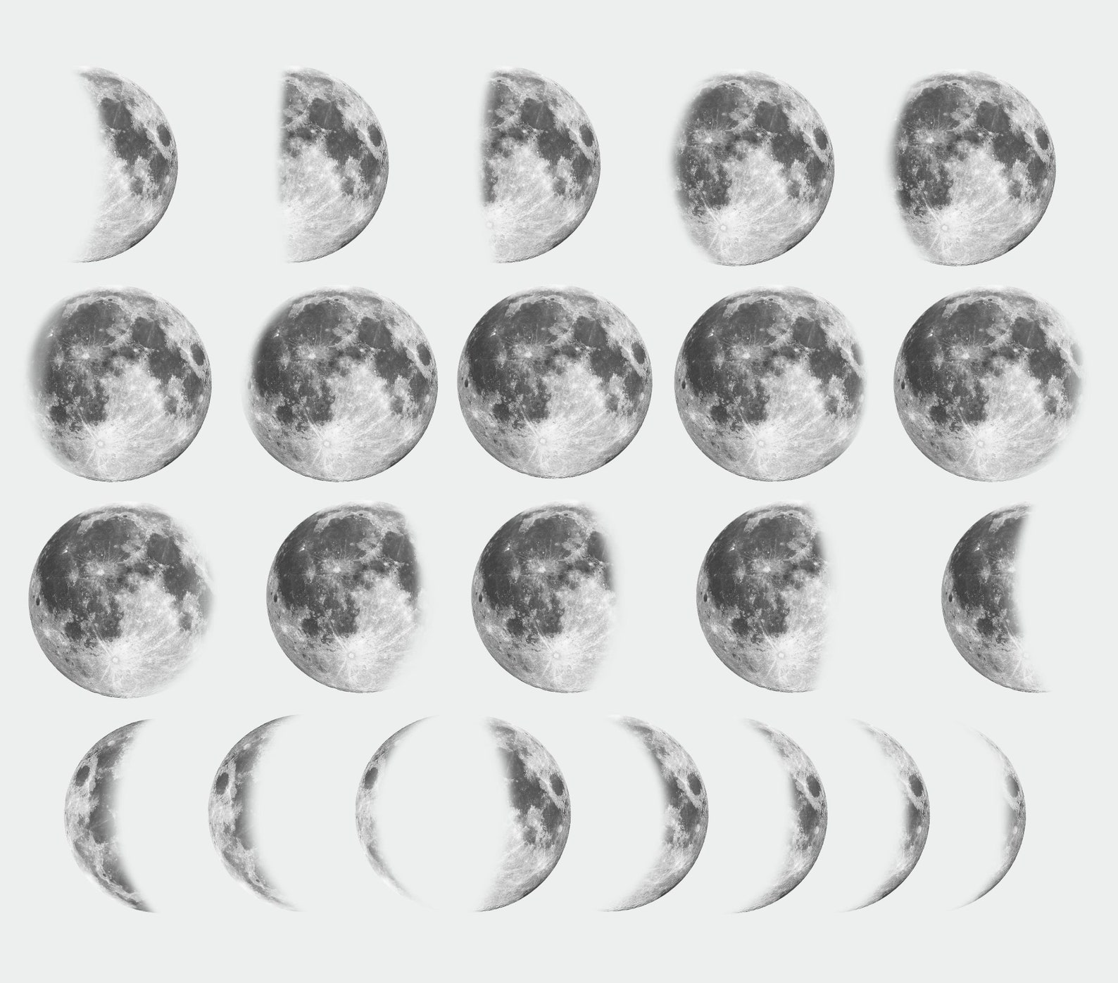 Moon Night Cloud Templates, Moon Night Cloud Overlays, Clipart, Digital ...