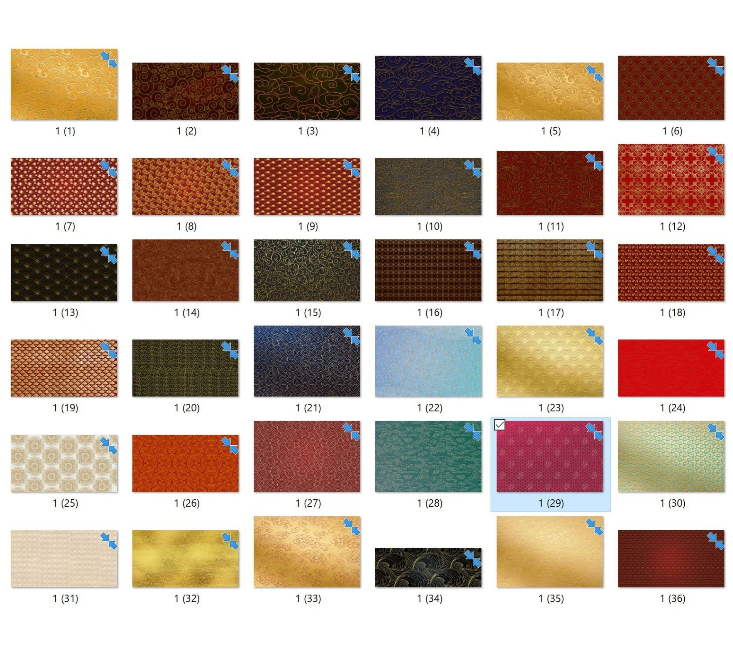 Asian Style Digital Paper Asian Style Scrapbook Paper Asian - Etsy