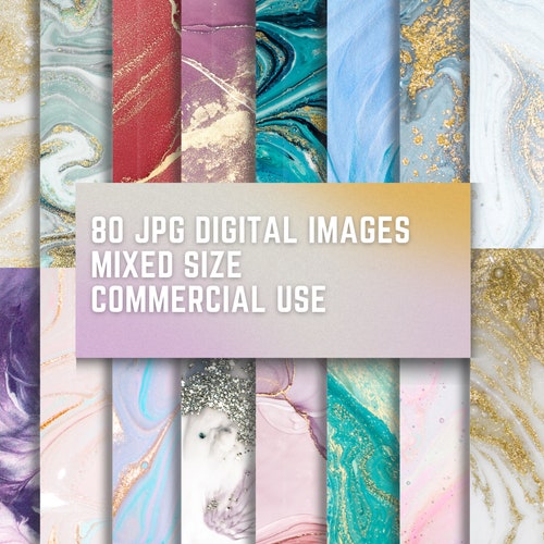 Marble Digital Paper - Etsy