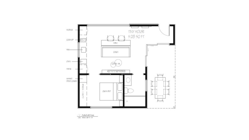 528 Sq Ft. Tiny House With Patio // 24' X 28' - Etsy