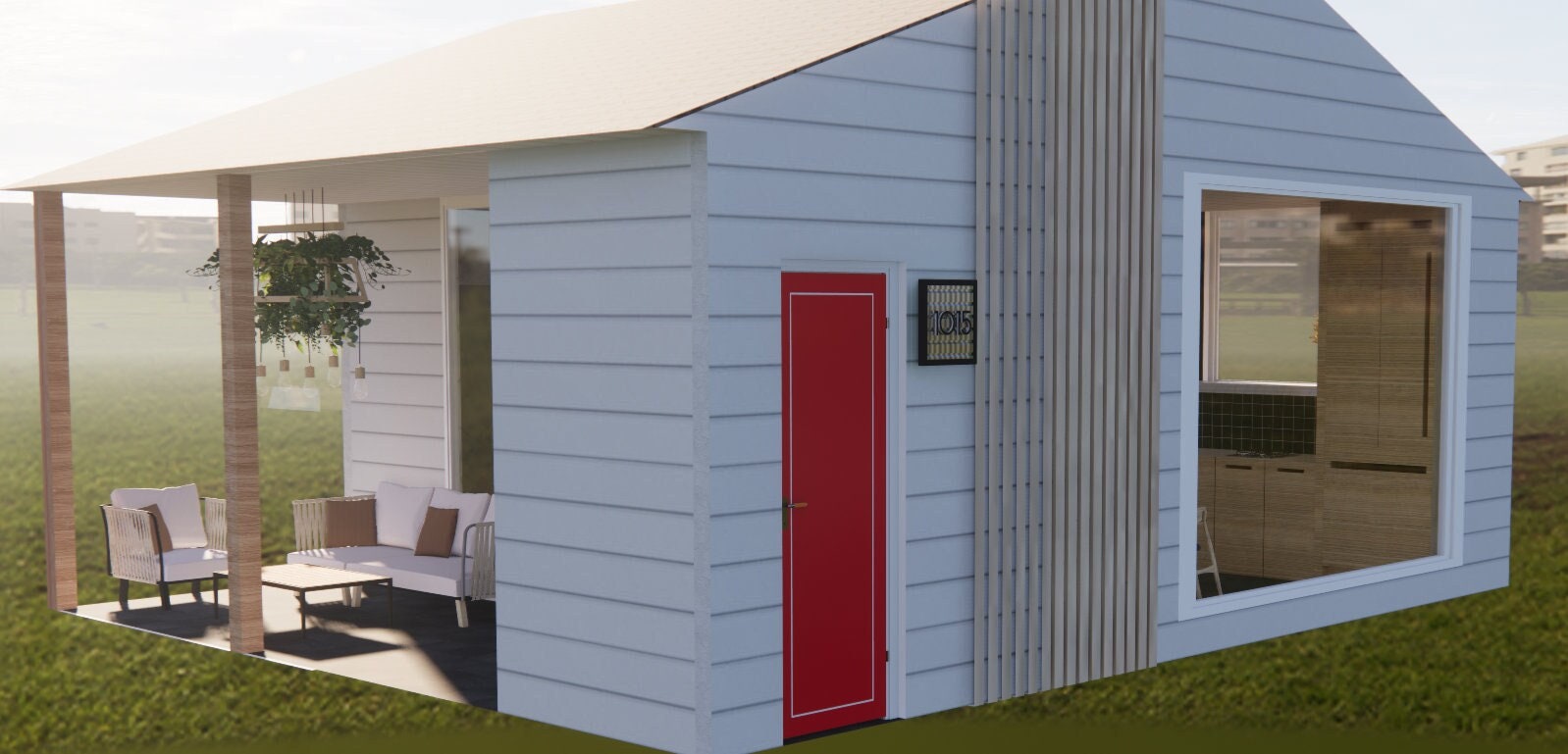 528 Sq Ft. Tiny House With Patio // 24' X 28' - Etsy