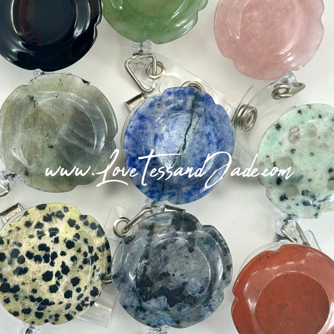 Gemstone | Crystal | Badge | Rotating Clip | Reel | Manifesting ...