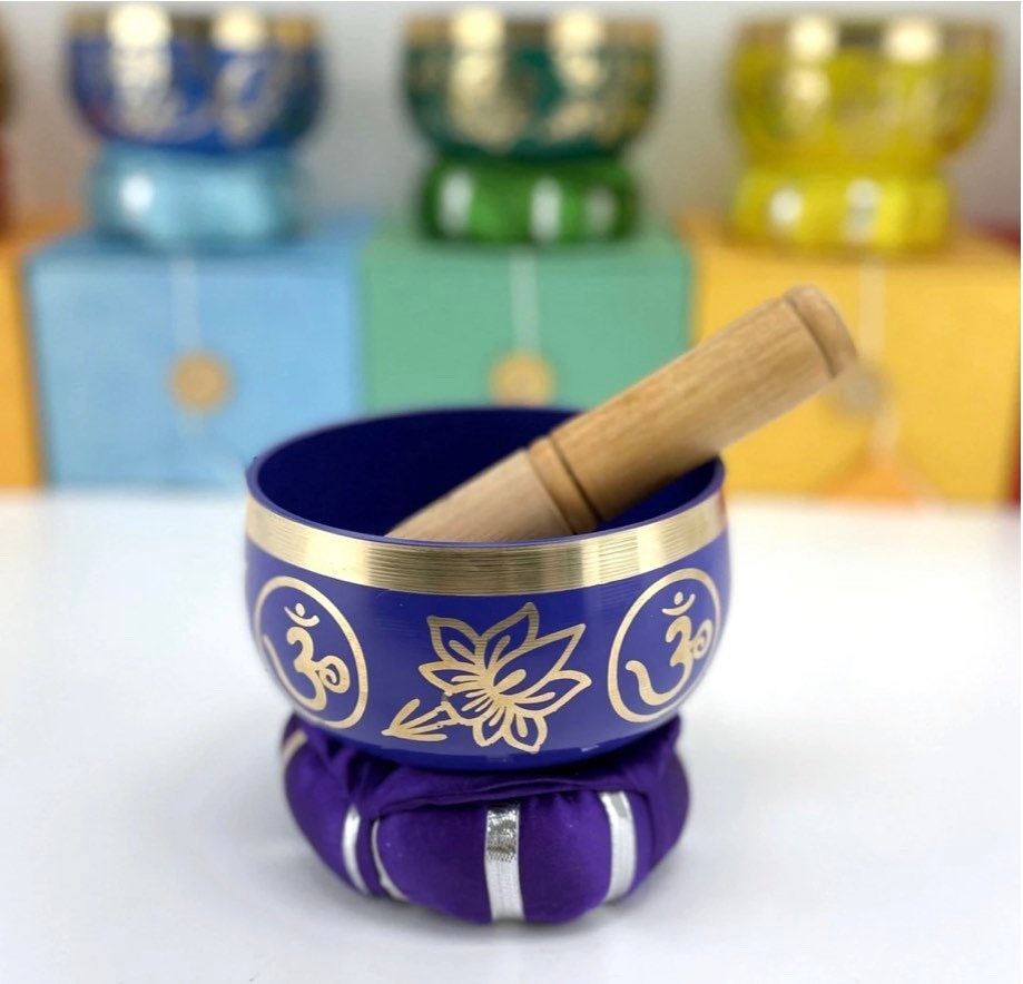 7 Chakras Singing Bowls Brass Tibetan Full Set - Etsy