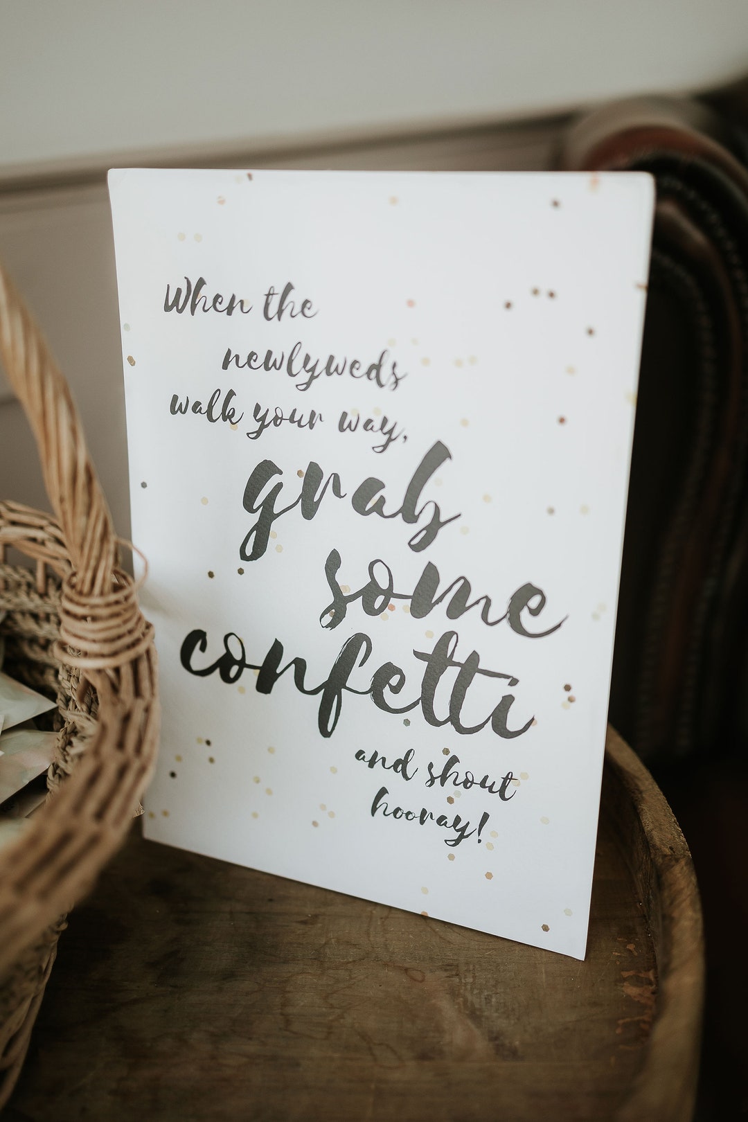 Confetti Sign Wedding Sign - Etsy