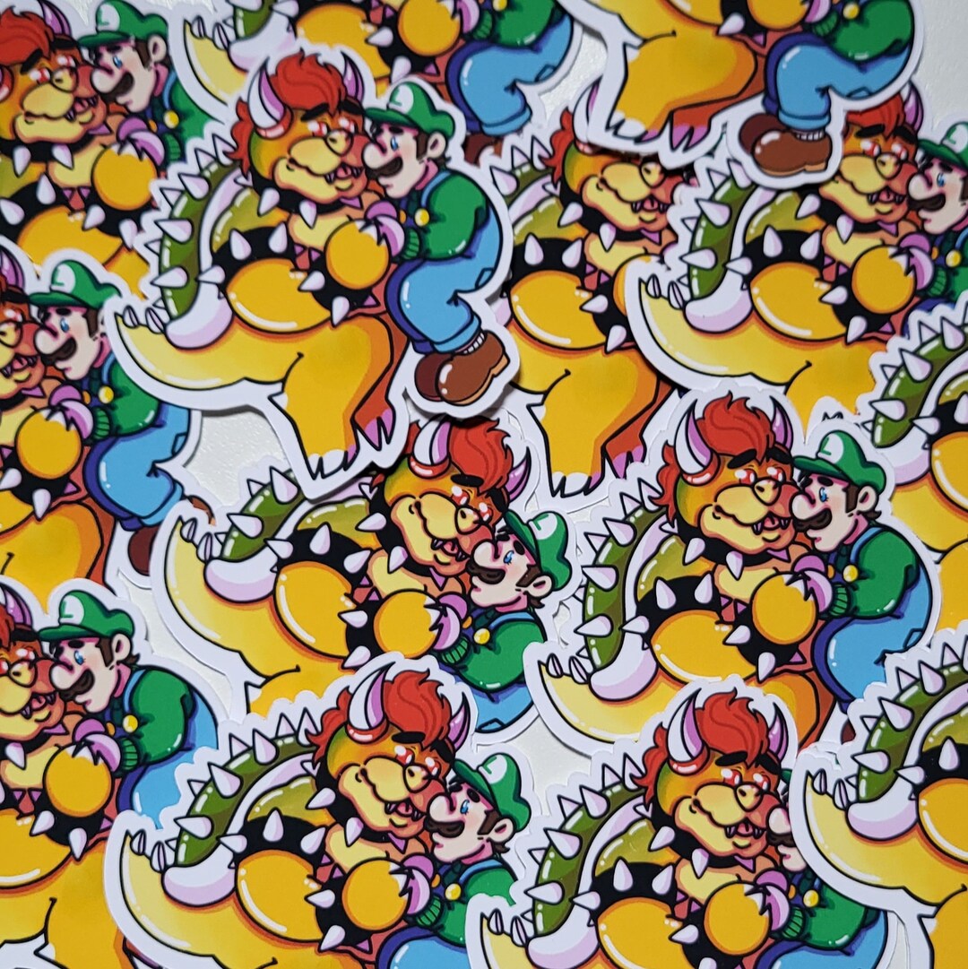 Bowser and Luigi 2.5 Stickers - Etsy
