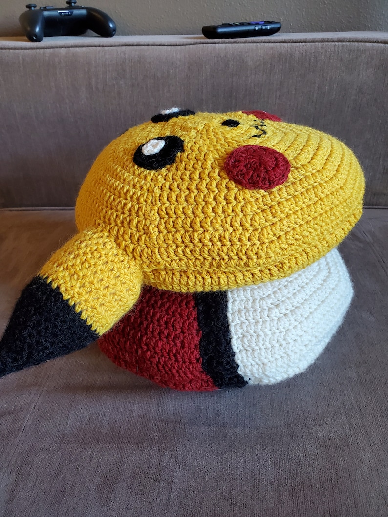Pikachu & Pokeball Throw Pillow Set - Crochet Pattern - Etsy