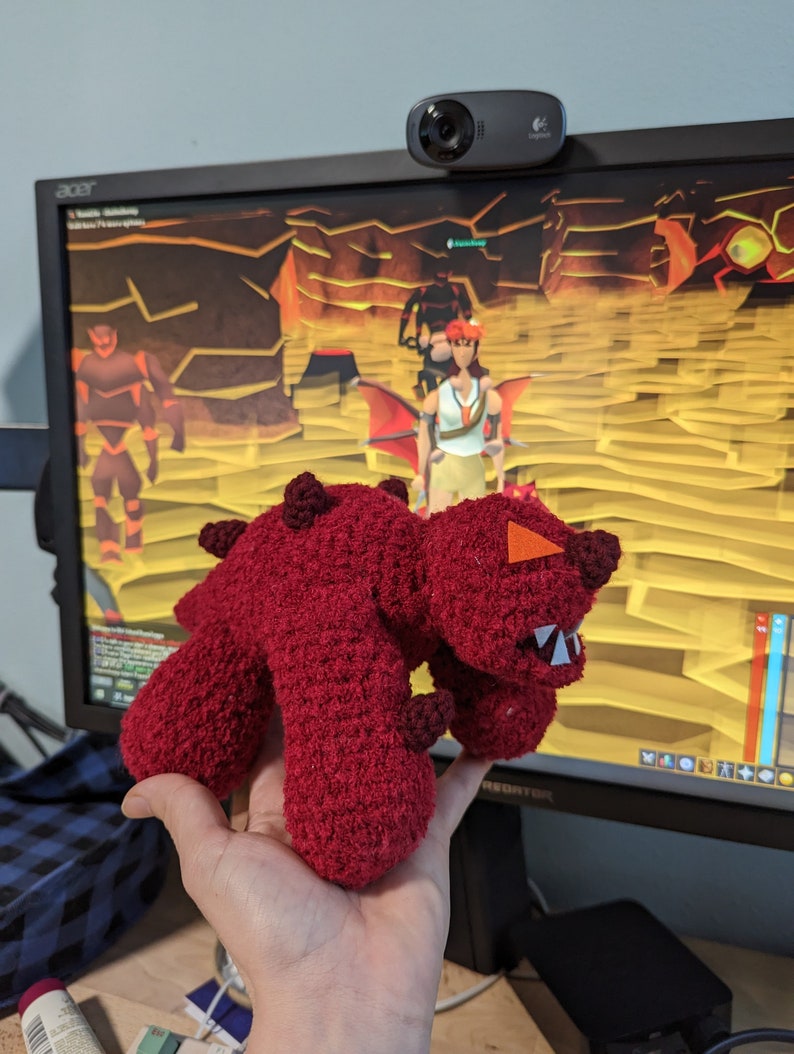 OSRS Tz-tok-jad Amigurumi - Crochet Pattern - Etsy