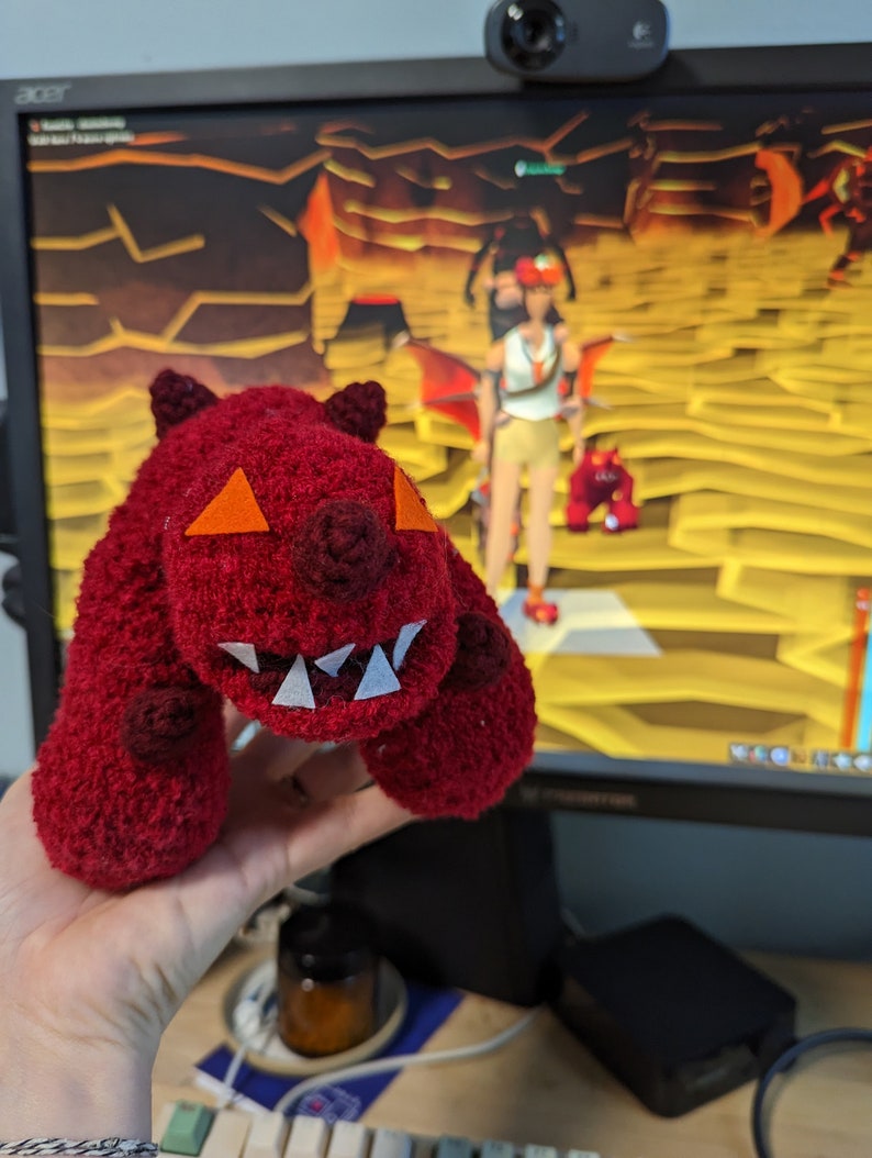 OSRS Tz-tok-jad Amigurumi - Crochet Pattern - Etsy