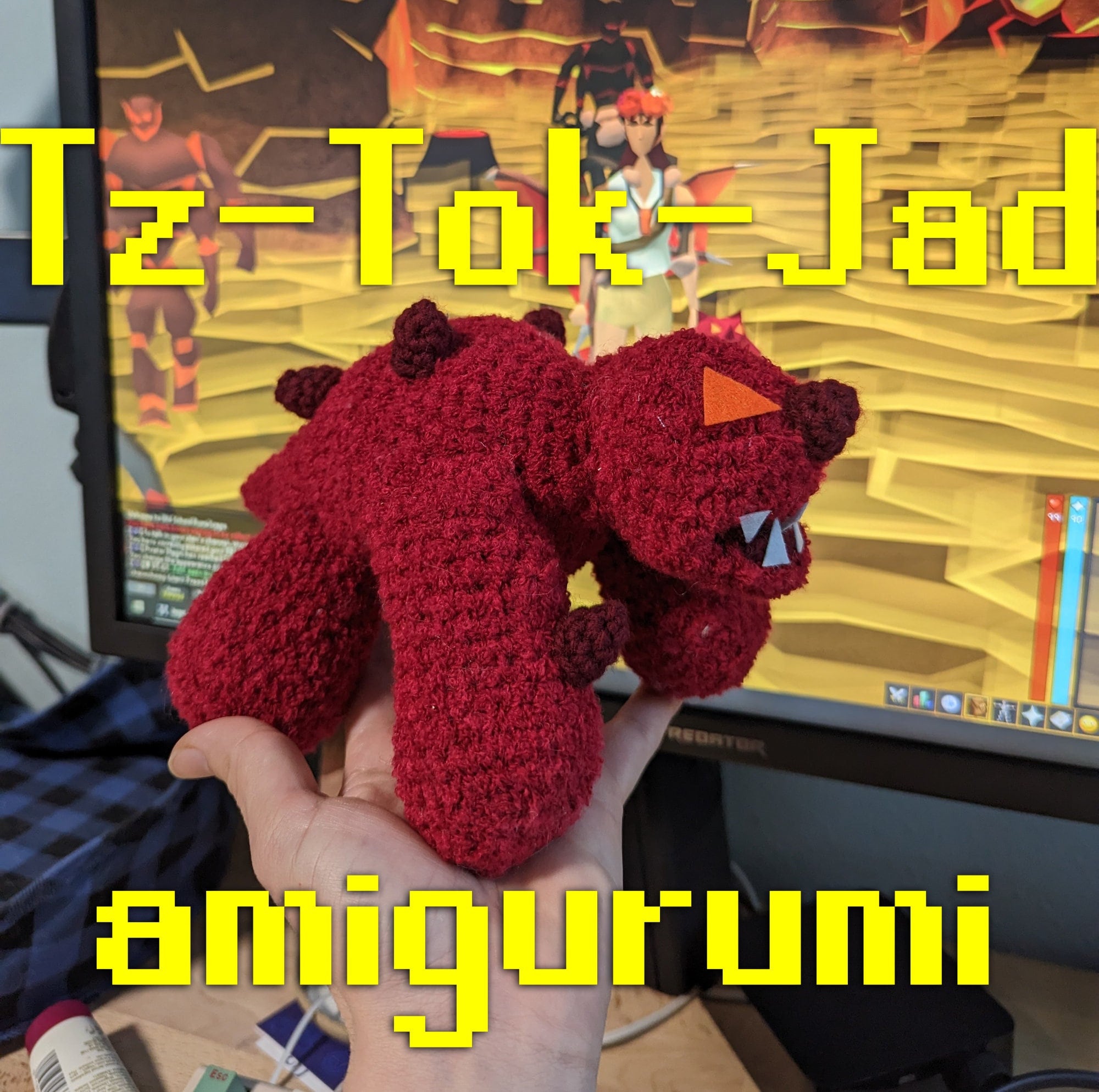 OSRS Tz-tok-jad Amigurumi Crochet Pattern - Etsy