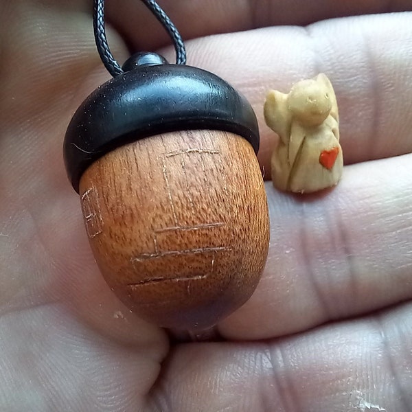Carved Acorns - Etsy