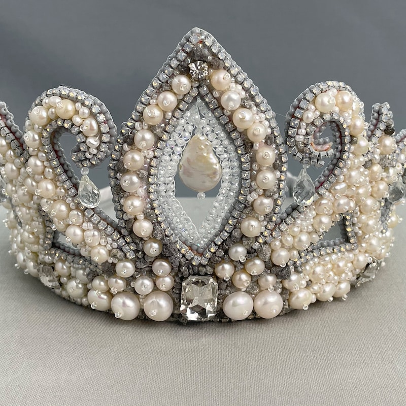 Diamond and Pearl Tiaras - Etsy