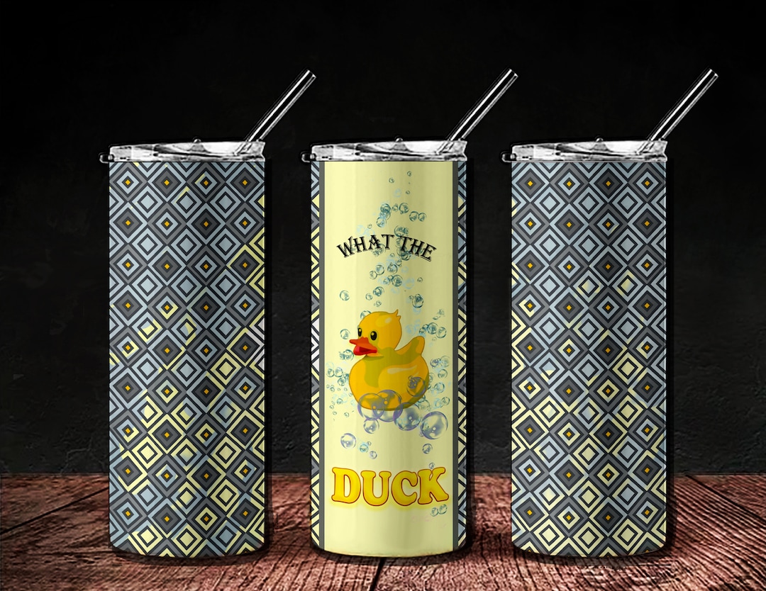 Best Auto Correct It's Never Duck JPG 20oz Tumbler Wrap Design for ...