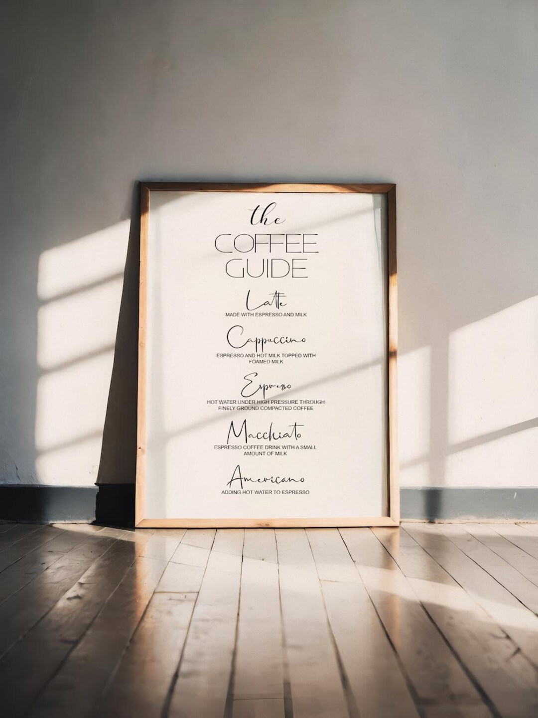 Poster "the Coffee Guide" A5 A4 A3 | Gift Idea for Coffee Lovers ...