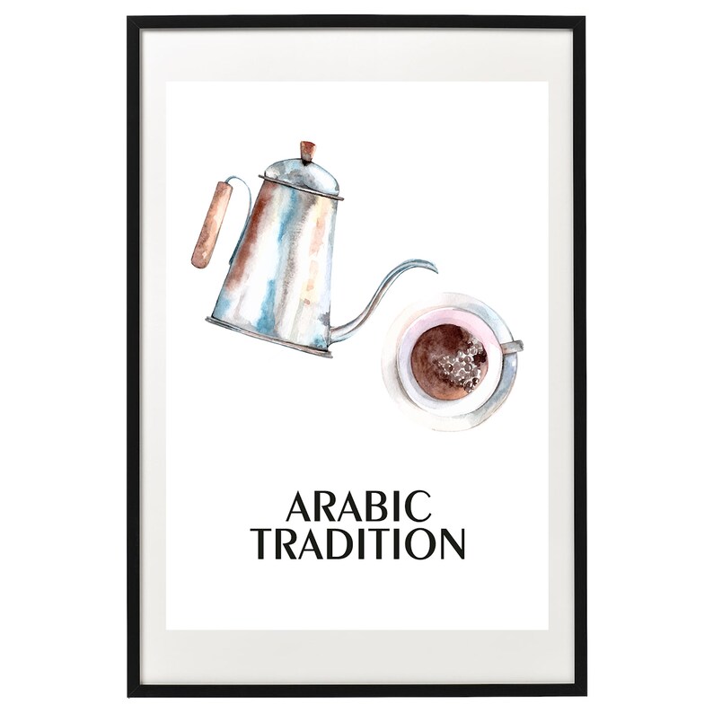 Coffee Poster Kitchen Turkish Coffee Tradition Gift Idea - Etsy