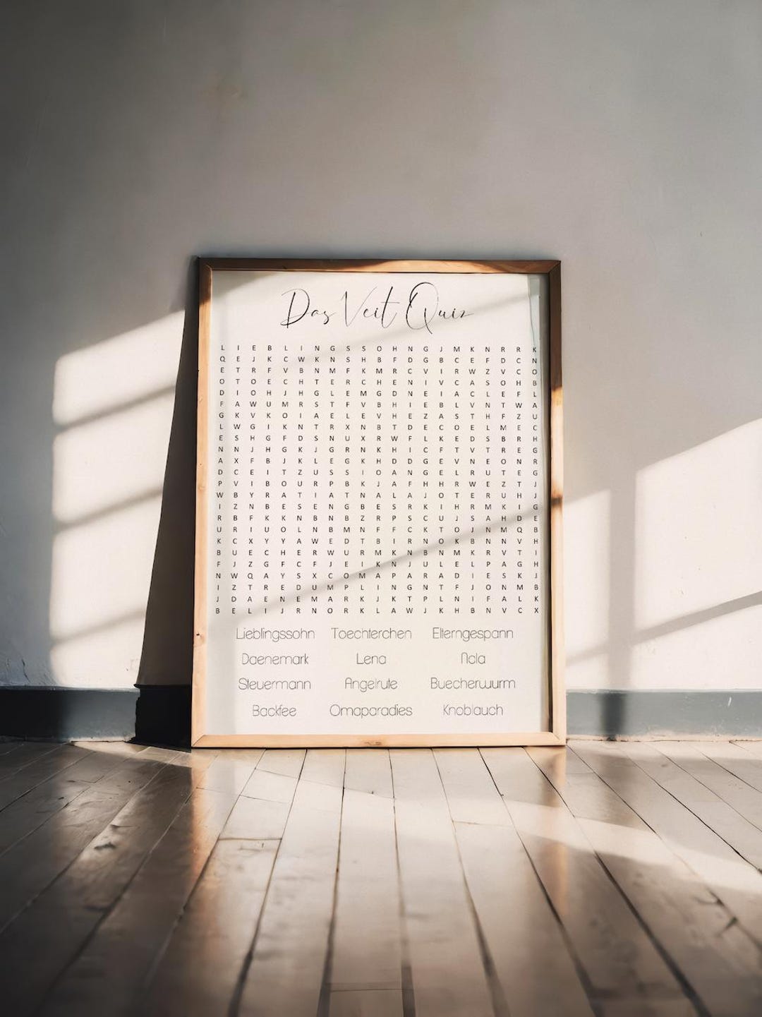 Personalized Poster A5 A4 A3 | Word Search Puzzle | Gift Idea for ...