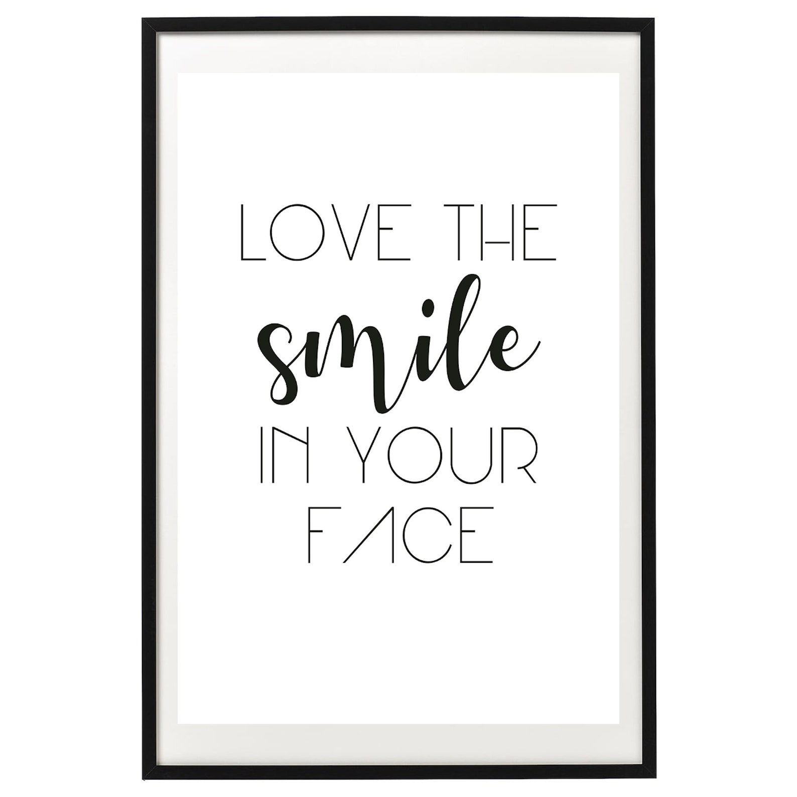 Love the Smile in Your Face Poster Wedding Gift in Sizes - Etsy Singapore