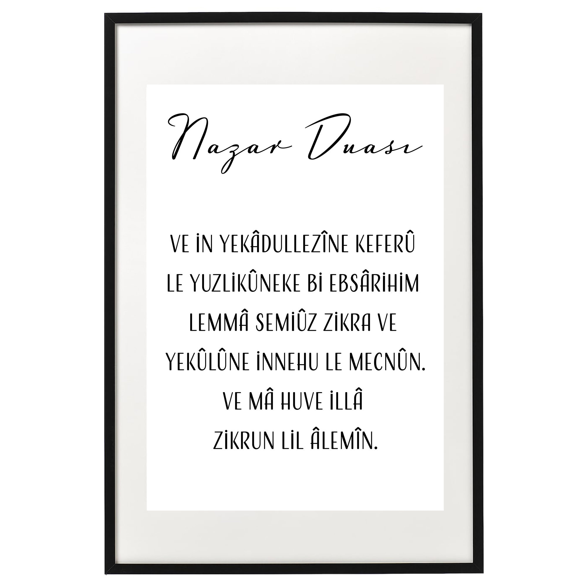 Nazar ve Bereket Duasi Poster ikili Set Protect Your Home | Etsy