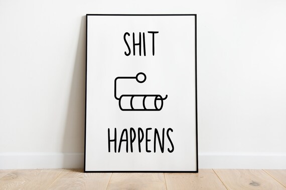 Affiche De Merde Qui Arrive Oh Merde ! Impression D'art Mural,