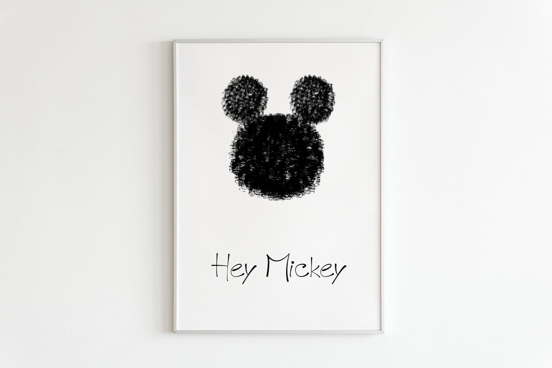 Mickey Mouse Poster for the Children's Room in Sizes A5 to A3 - Etsy