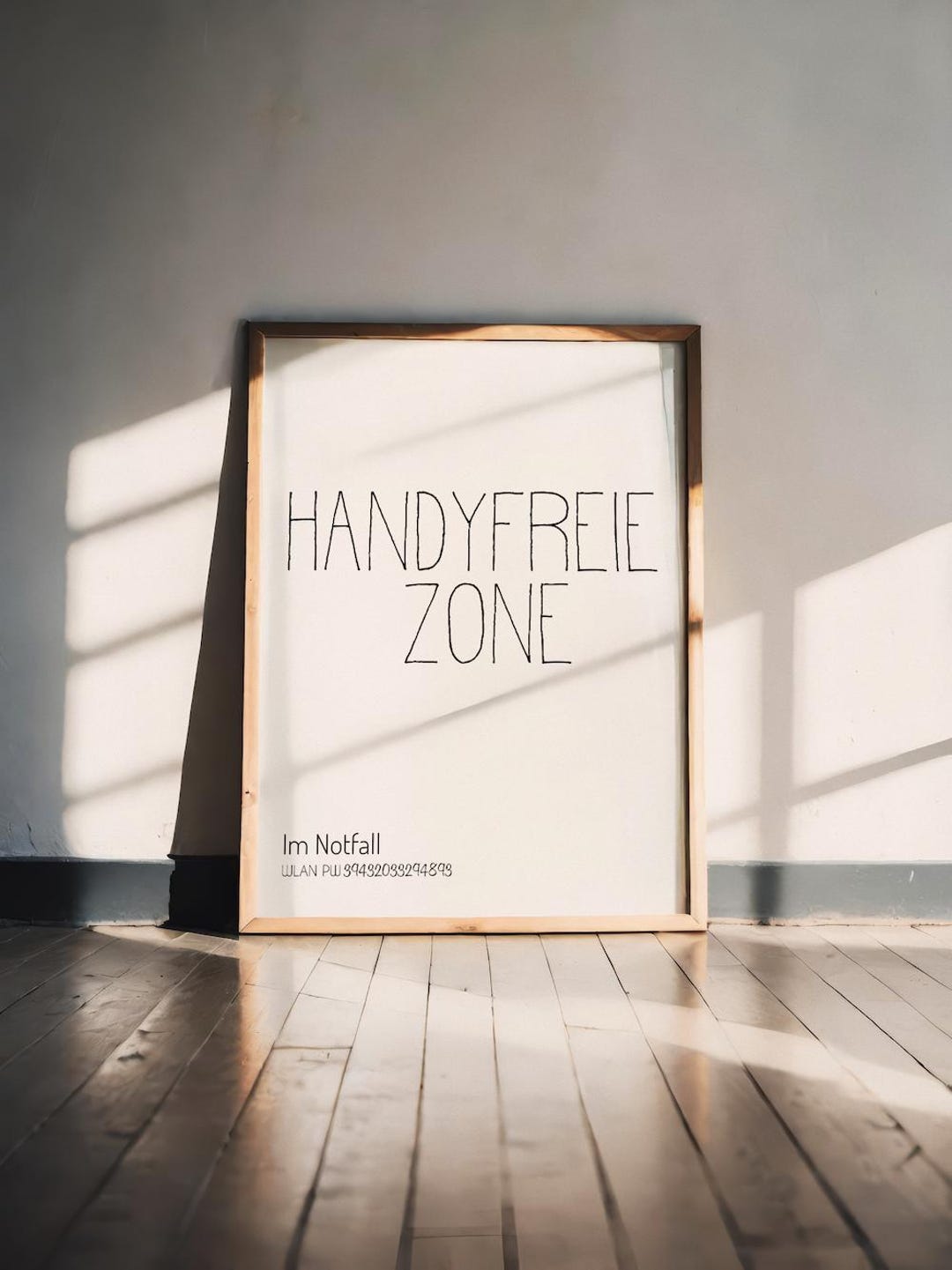 Modern "mobile Phone Free Zone" Poster | Sizes A5 A4 A3 | High-quality ...
