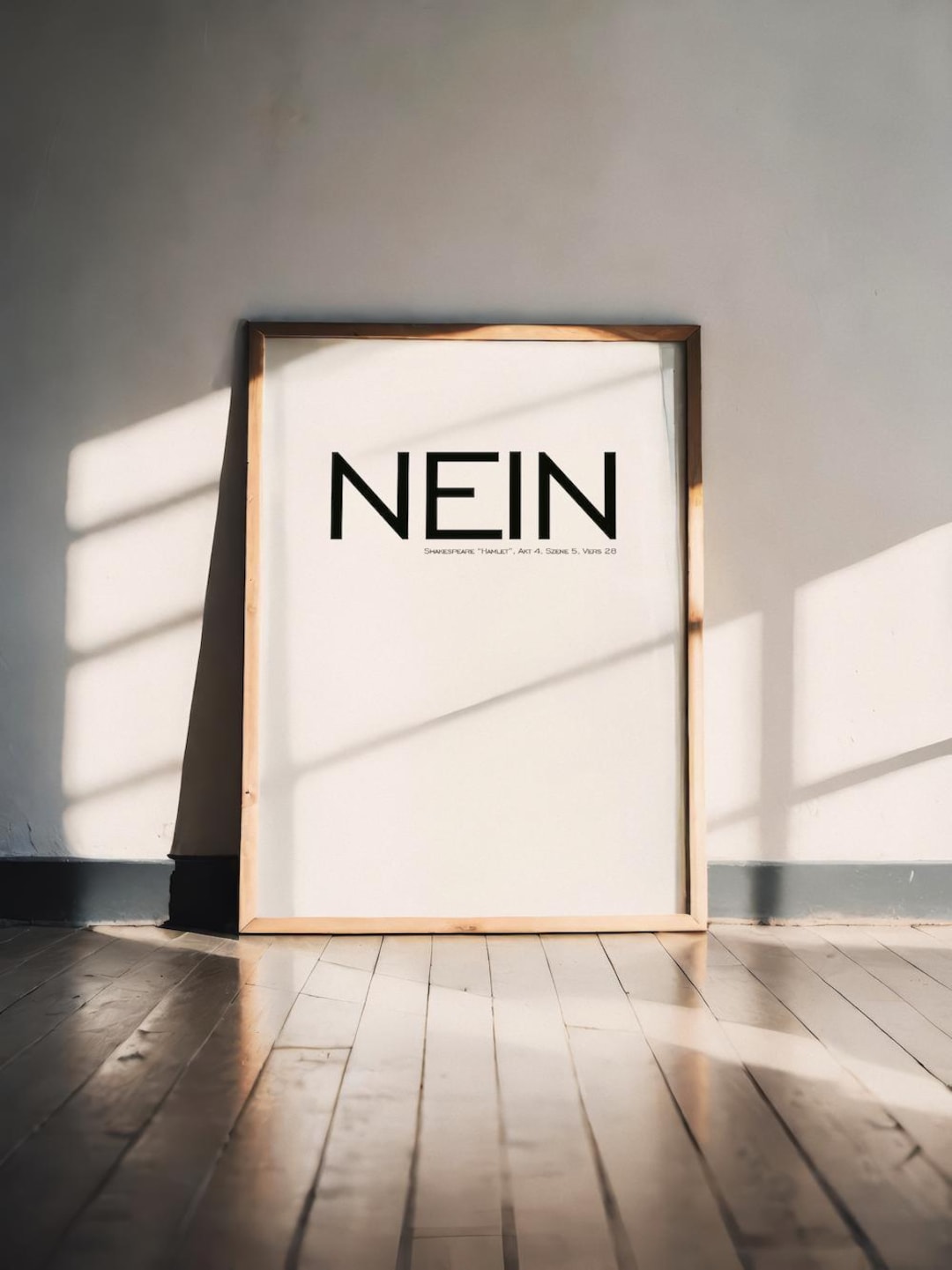 Poster „NEIN“ A5 A4 A3 | Humorvolles Typografie Poster ...