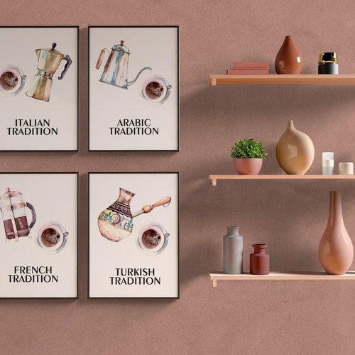 Coffee Poster Kitchen Turkish Coffee Tradition Gift Idea - Etsy