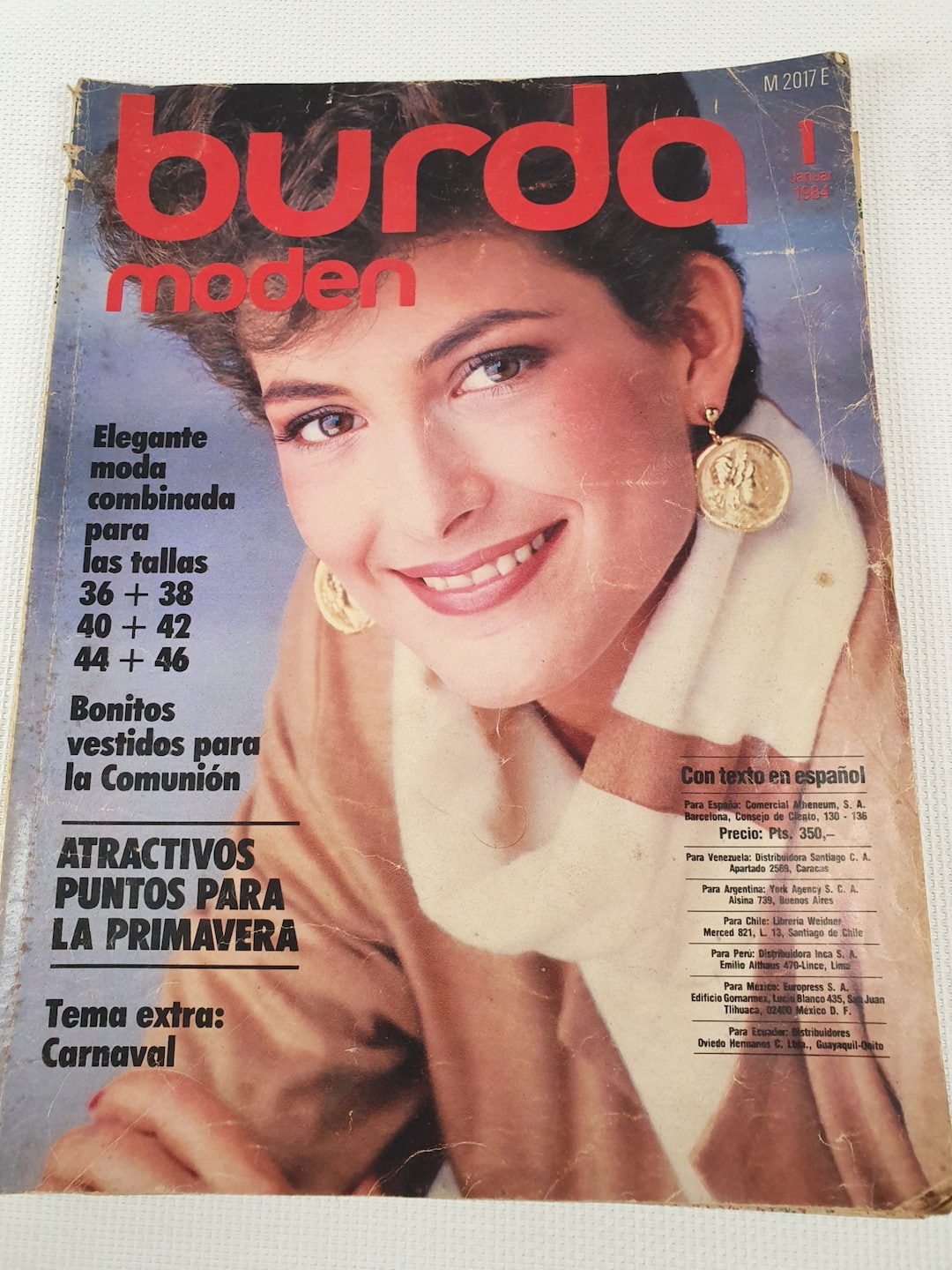 Magazines Burda Moden 1/1984 Paper Patterns 1984 Retro Burda Fashion ...