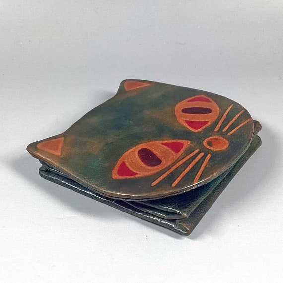 Vintage coins green box Cat green money box Animal mi… - Gem