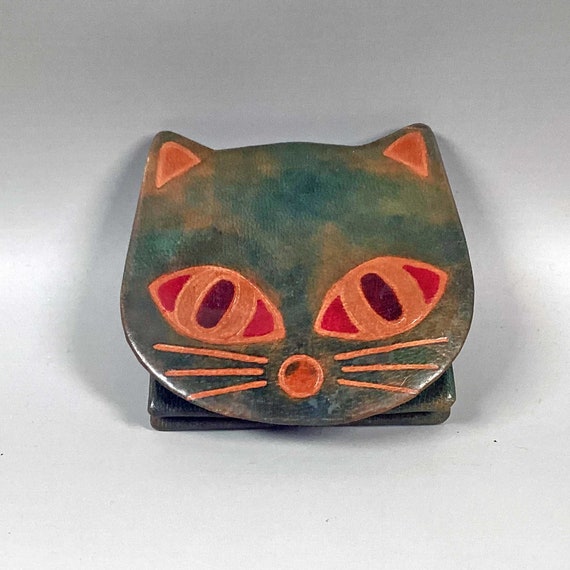 Vintage coins green box Cat green money box Animal mi… - Gem