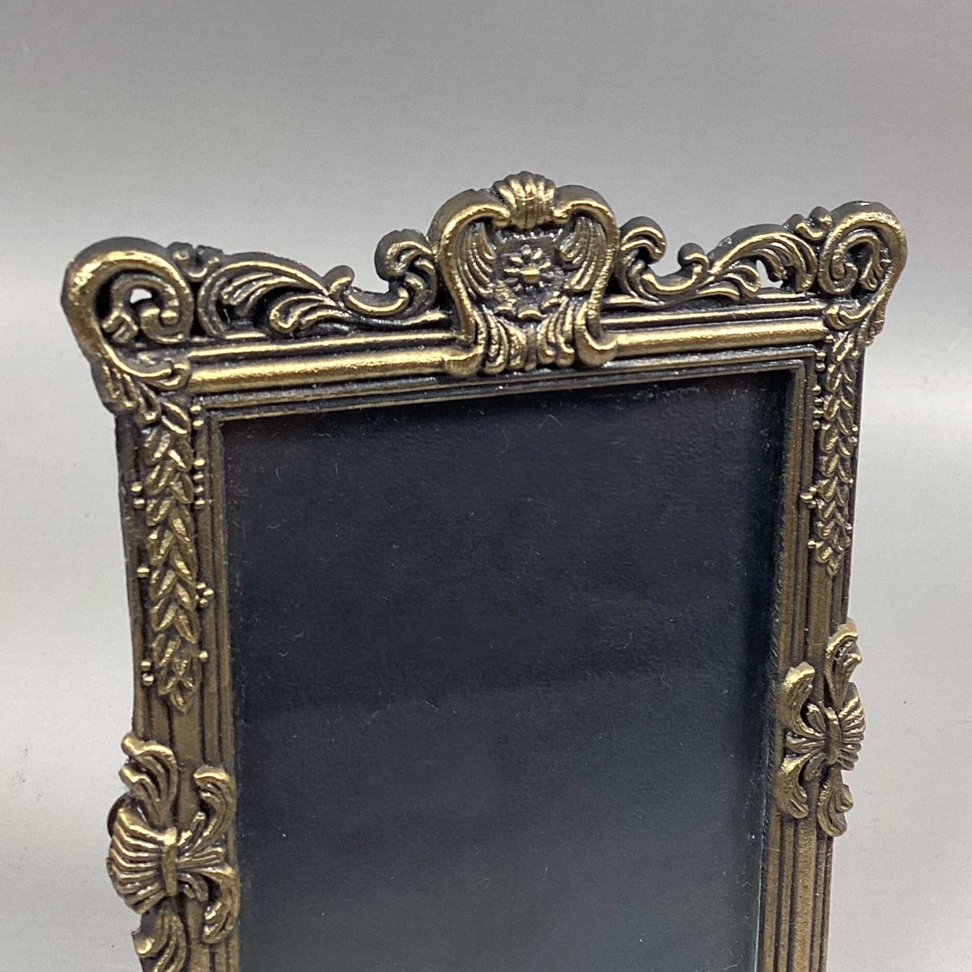 Old Bronze 3x2.5 Mini Photo Frames Vintage Rectangular Filigree Photo ...