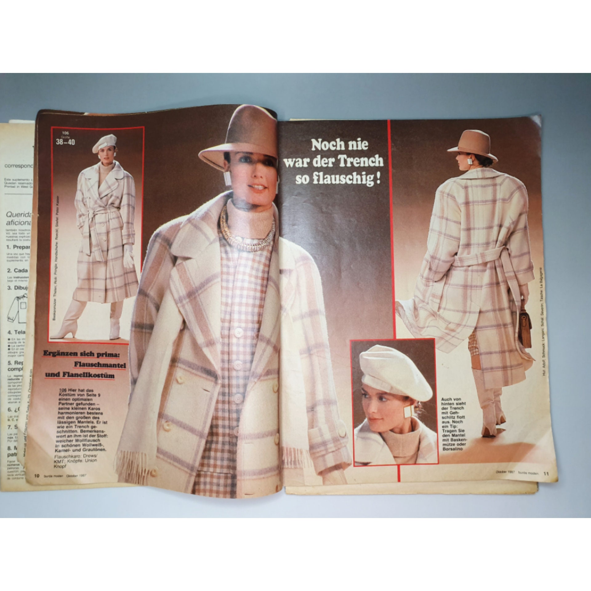 Burda Moden Paper Patterns April 1987 Retro Burda Fashion Clothing ...