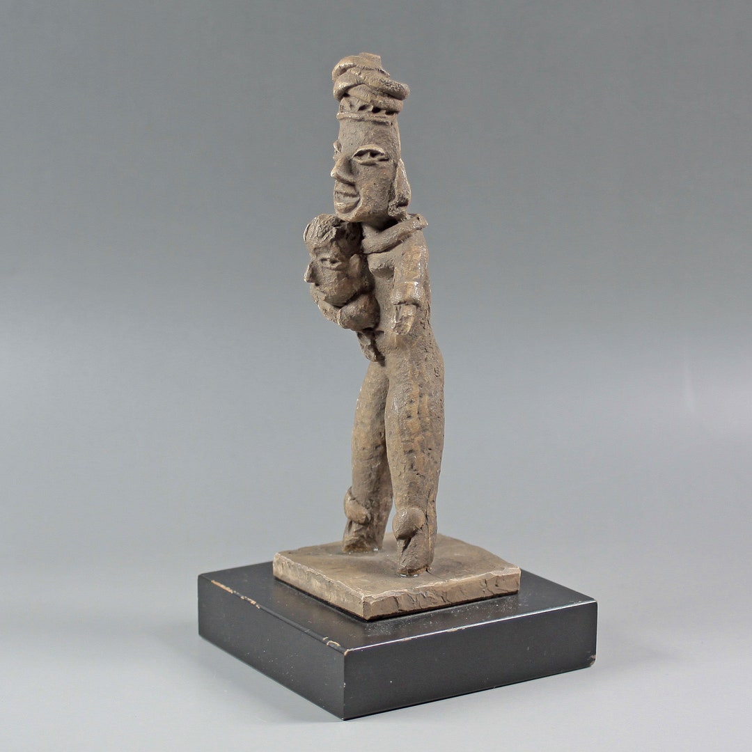 Maya Figurine Inca Mayan Mexico Polychrome Statues Copies Aztec Vintage ...