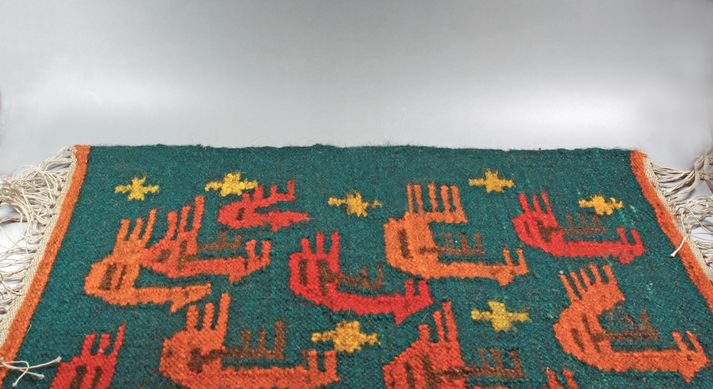 Vintage Hand Embroidery Small Rugs Aesthetic Hanging Self Made Mini ...