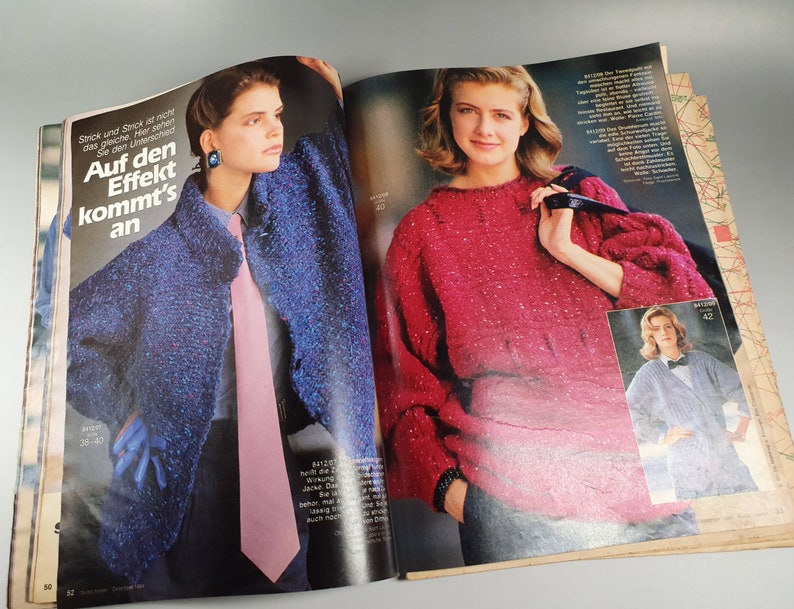 Magazine Burda Moden December 1984 Paper Patterns Retro Clothing Burda ...