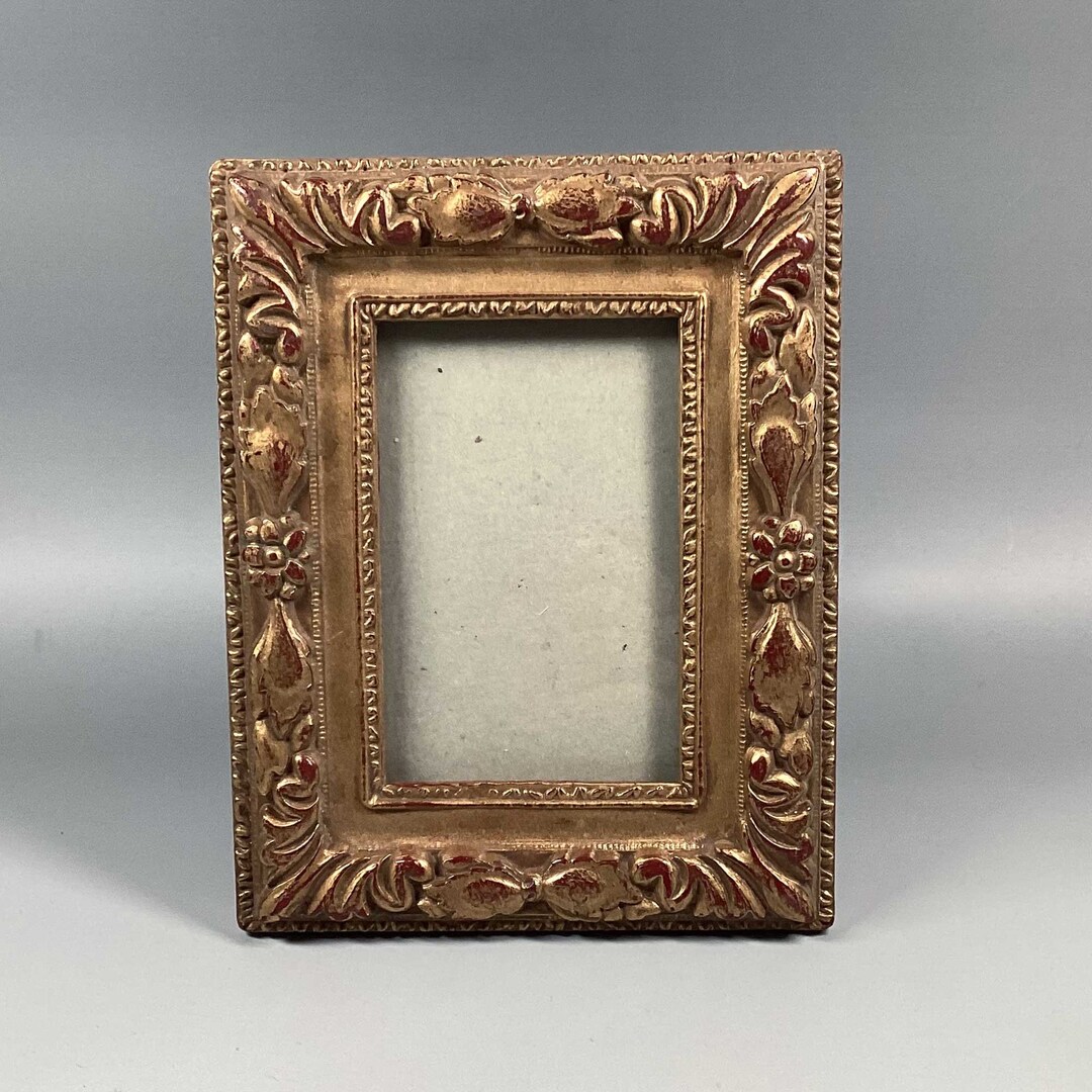 Golden Tone Photo Frame Gold French Photo Frame Rectangular Wall Golden ...