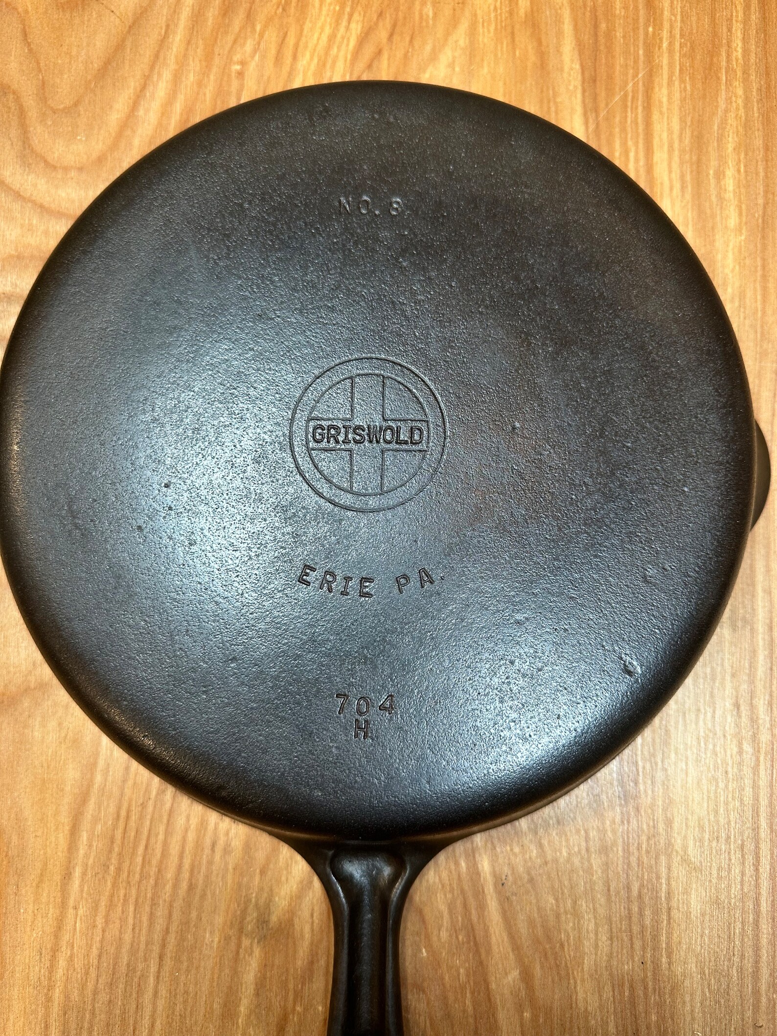 Griswold 8 Small Logo Cast Iron Skillet 704 - Etsy