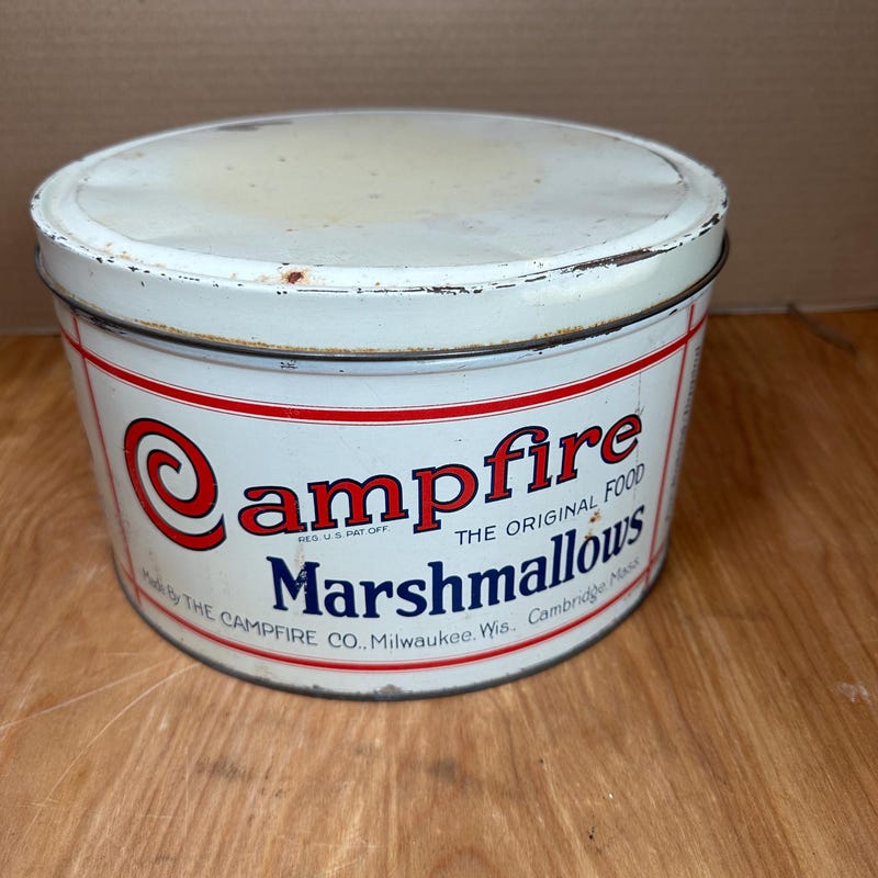 Marshmallow Tin Container - Etsy