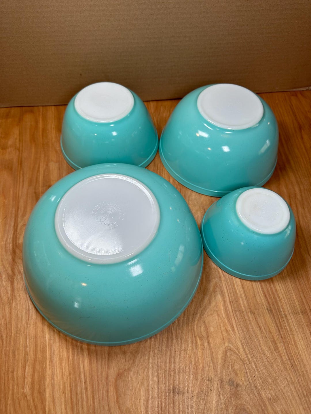 Pyrex Turquioise Blue Colors Mixing Bowls 401 402 403 404 - Etsy