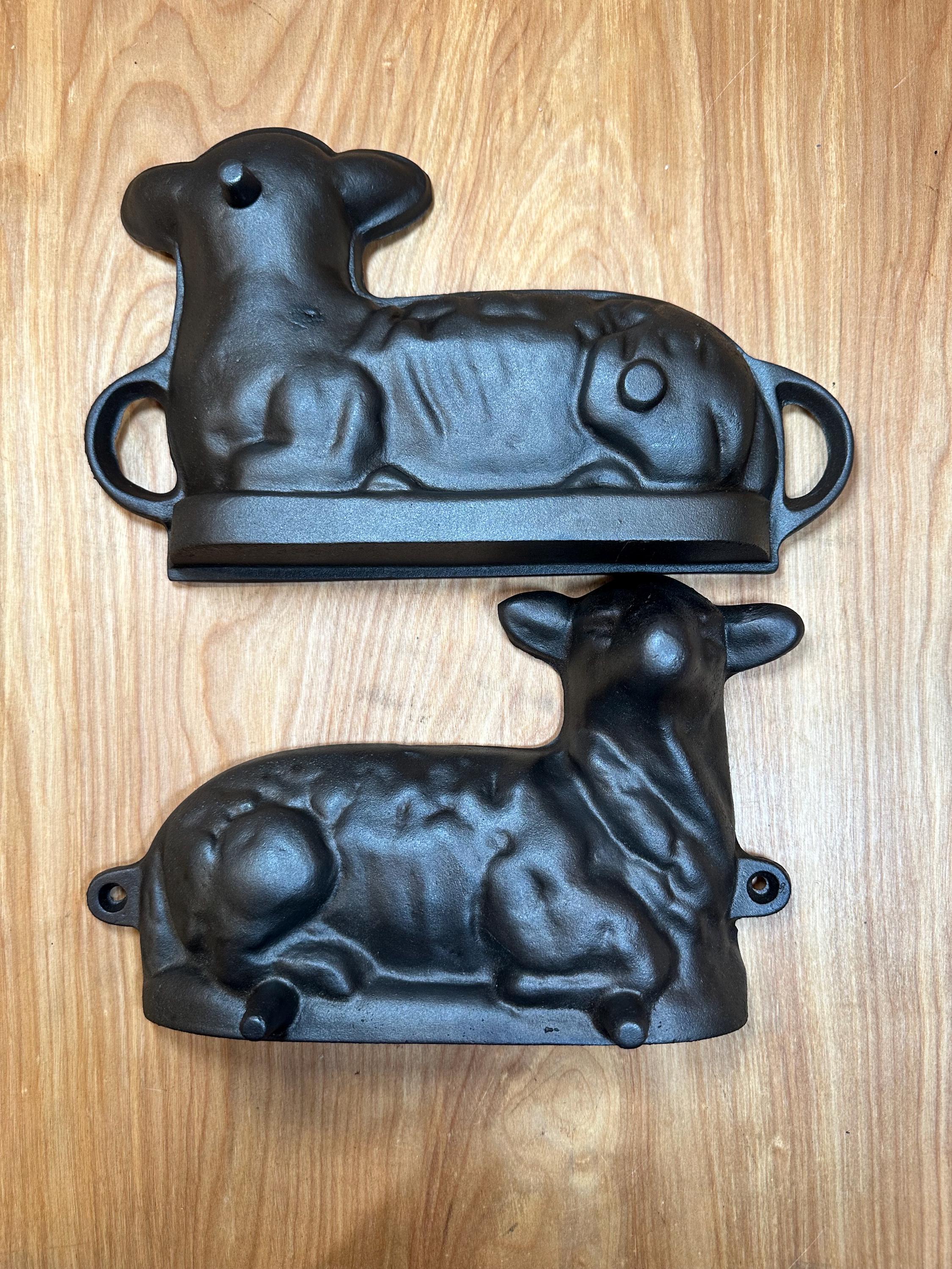 Lodge Cast Iron Lamb Mold 2 Piece Cake Mold - Etsy