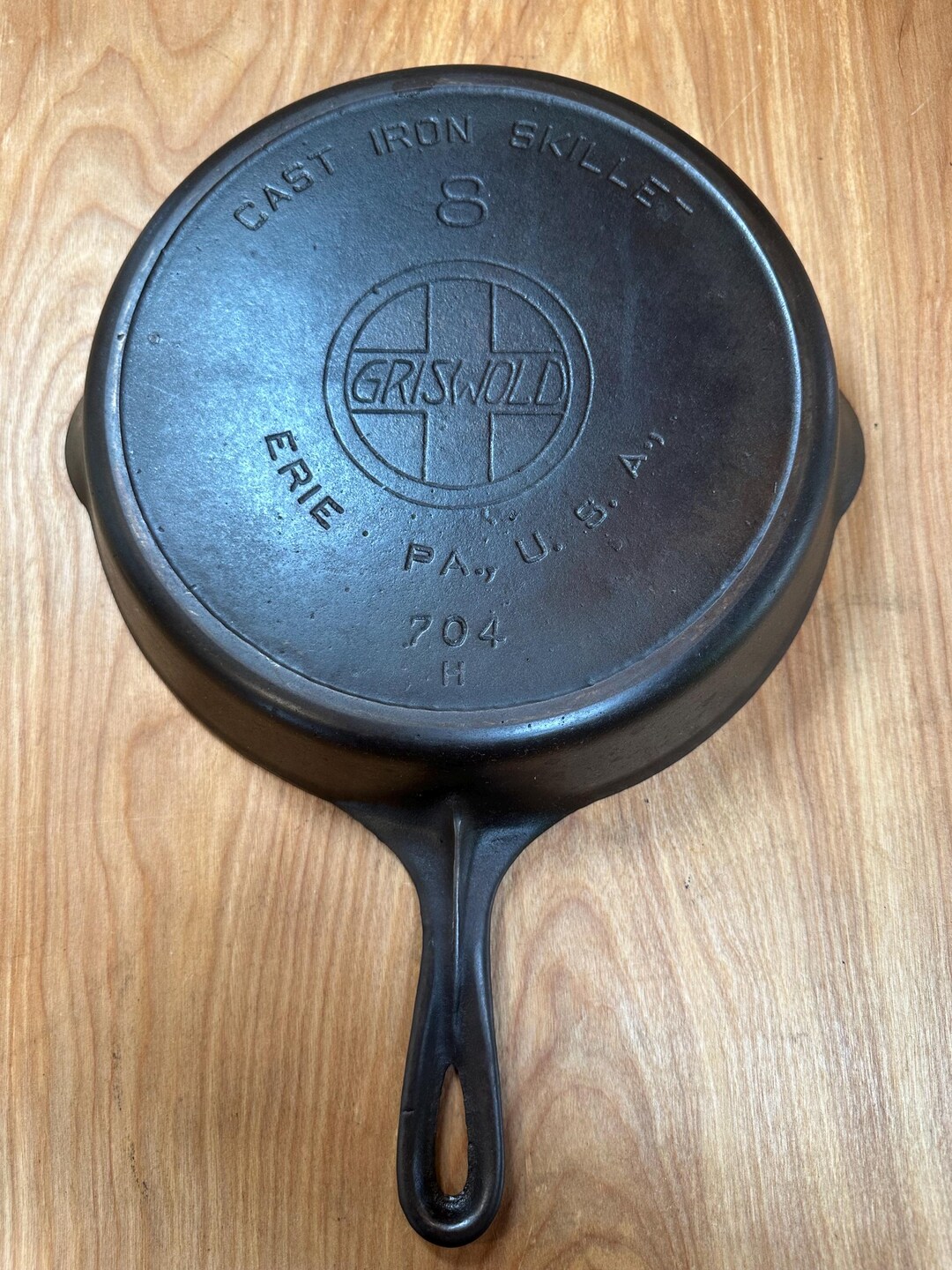 Griswold #8 Slant Logo Cast Iron Skillet - Etsy