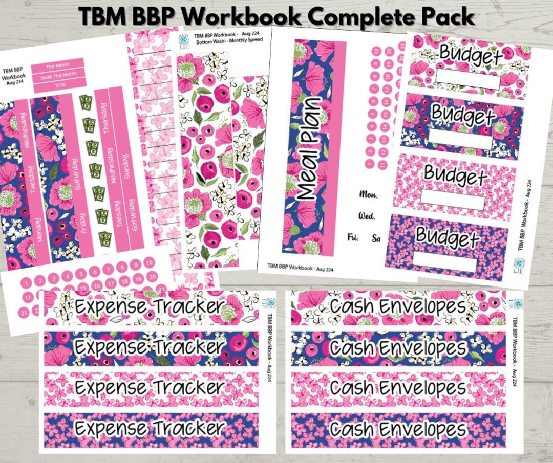 TBM BBP Workbook Aug 224 / Complete Pack OR Individual Sheets - Etsy