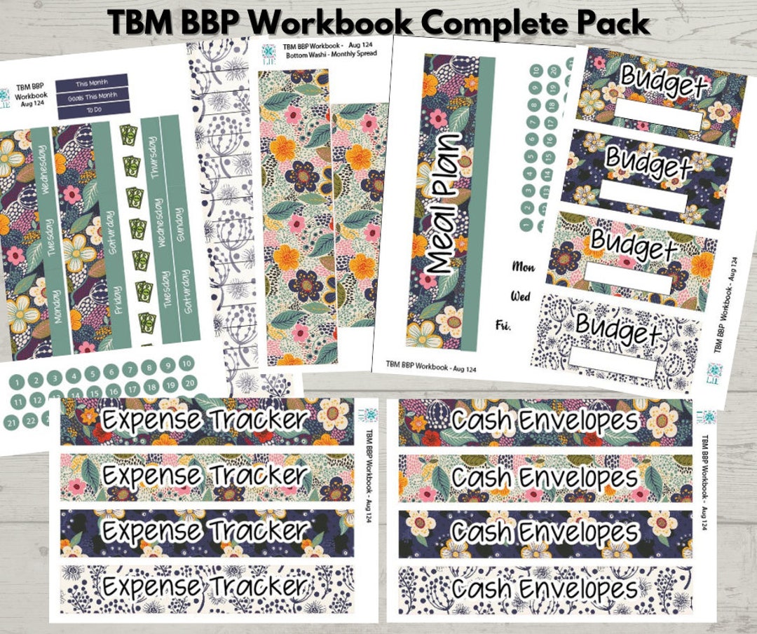 TBM BBP Workbook Aug 124 / Complete Pack OR Individual Sheets - Etsy