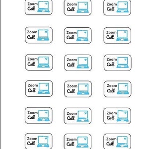 Zoom Call // Script Stickers - Etsy