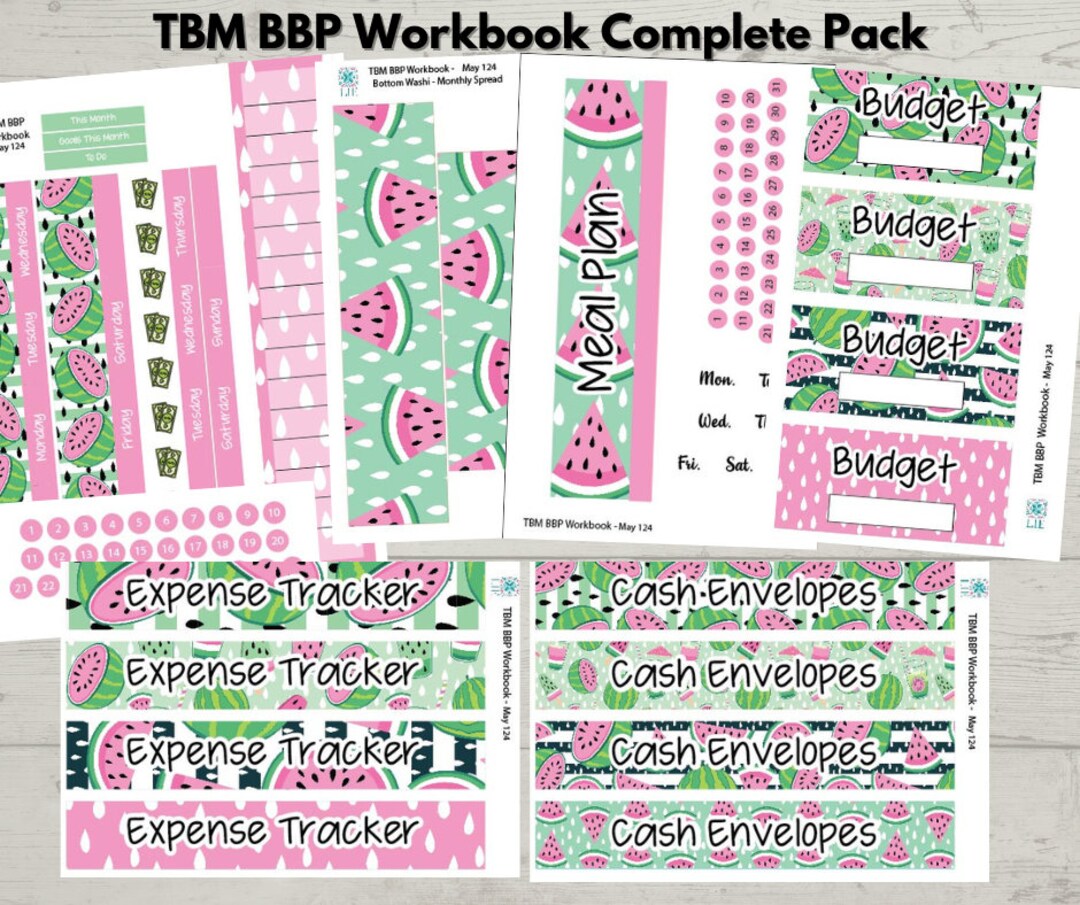 TBM BBP Workbook May 124 / Complete Pack OR Individual Sheets - Etsy