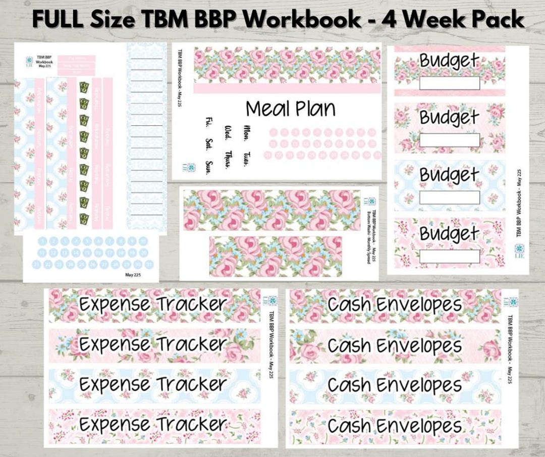May 225 FULL TBM BBP Workbook / 4-week Pack or Individual Sheets - Etsy